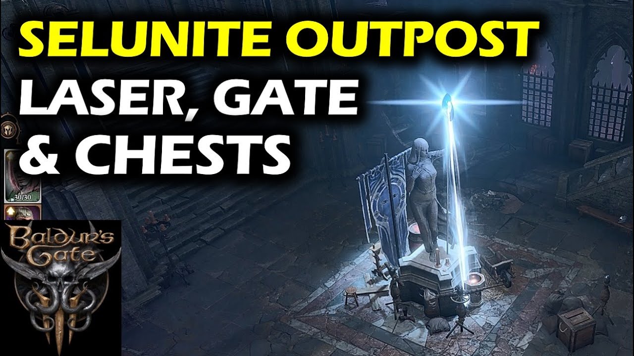 Selunite Outpost: Laser, Gate, Chests | Baldur's Gate 3 - YouTube