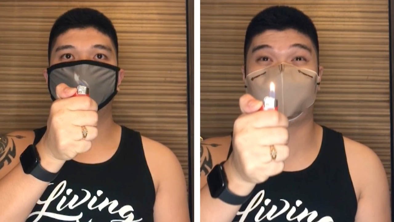 Front Line Worker Shows Difference Between Face Masks - YouTube