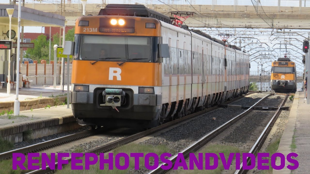 Renfe Rodalies | 447 doble saliendo de L'Arboç con un R4 hacia Manresa ...