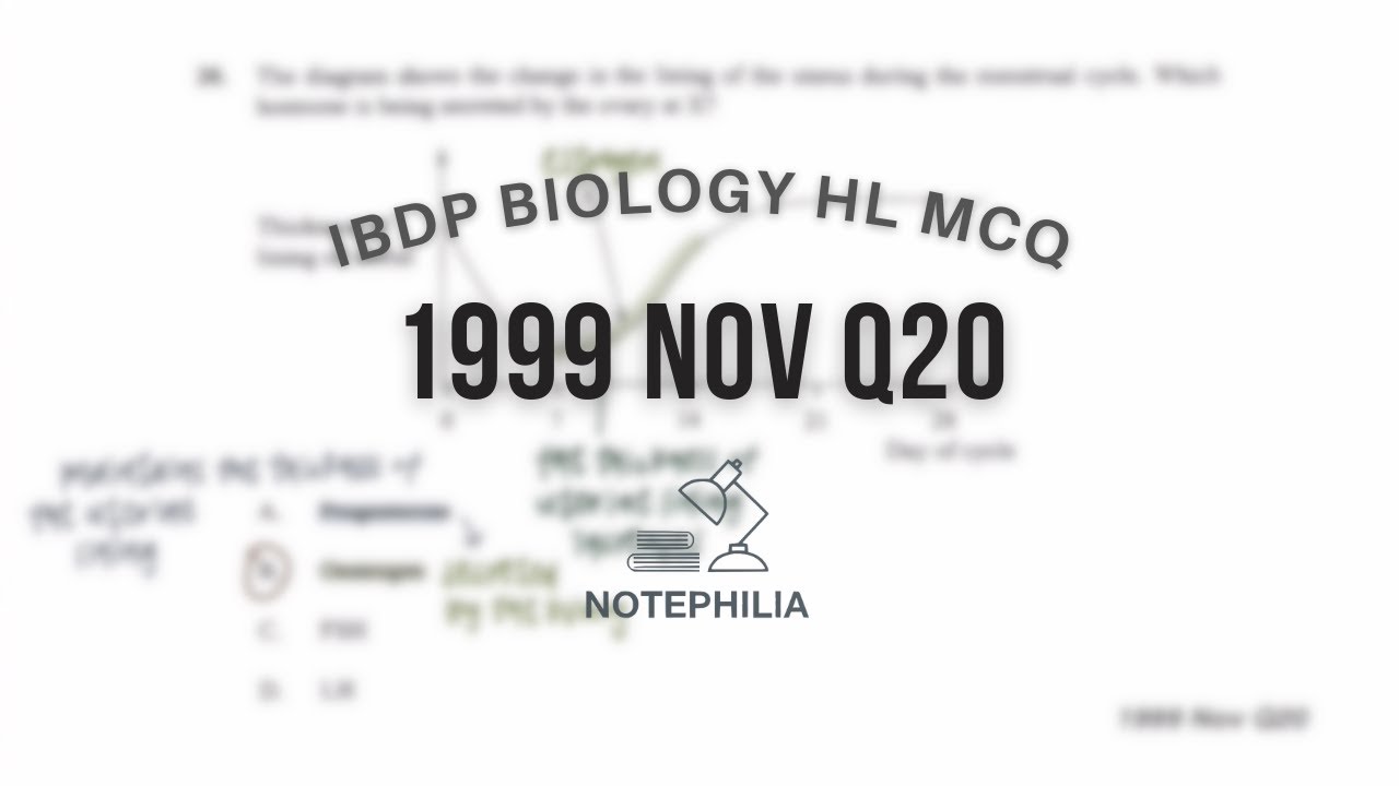 [IB Biology HL/SL] 1999 Nov Paper 1 Q20 - YouTube
