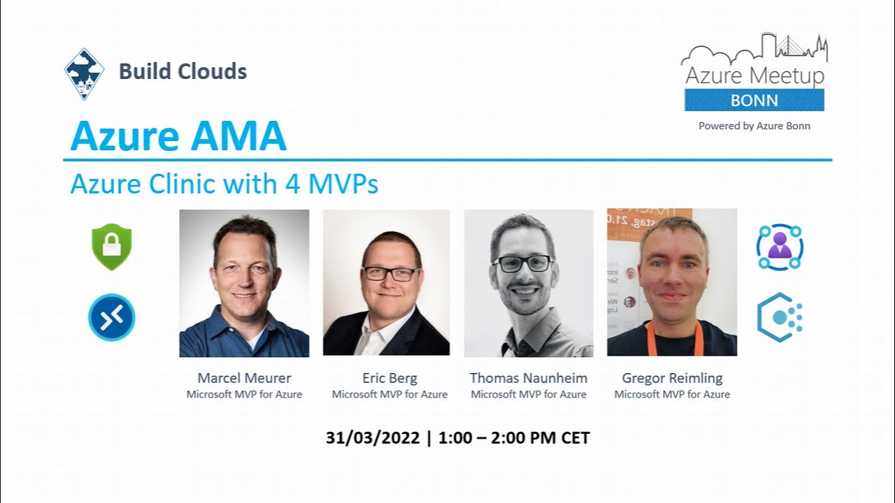 Azure AMA - Azure Clinic with 4 MVPs - YouTube