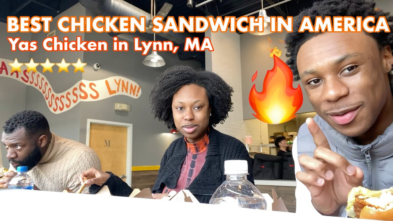 Eating the BEST chicken sandwich in the U.S. at Yas Chicken - YouTube
