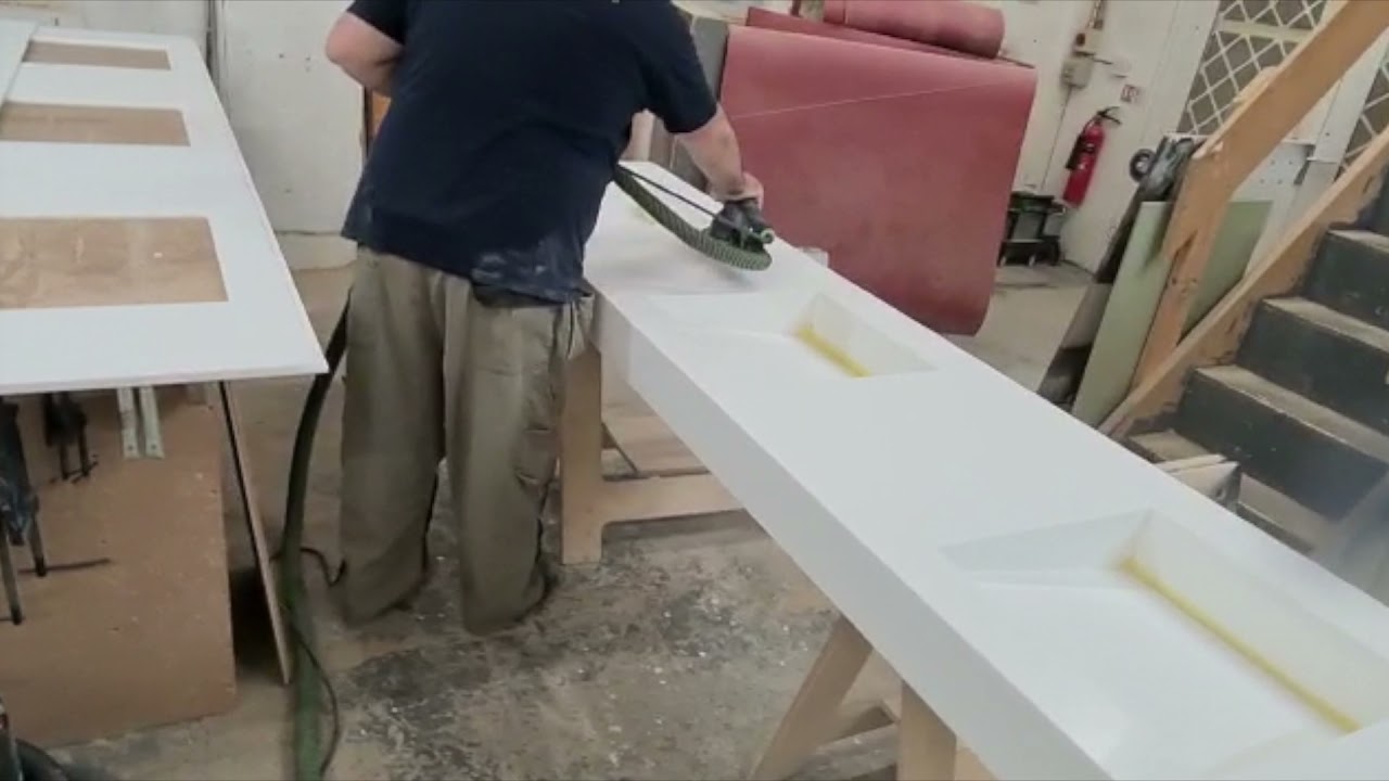 A Sink Without a Trace - Solid Surface Washbasin - YouTube