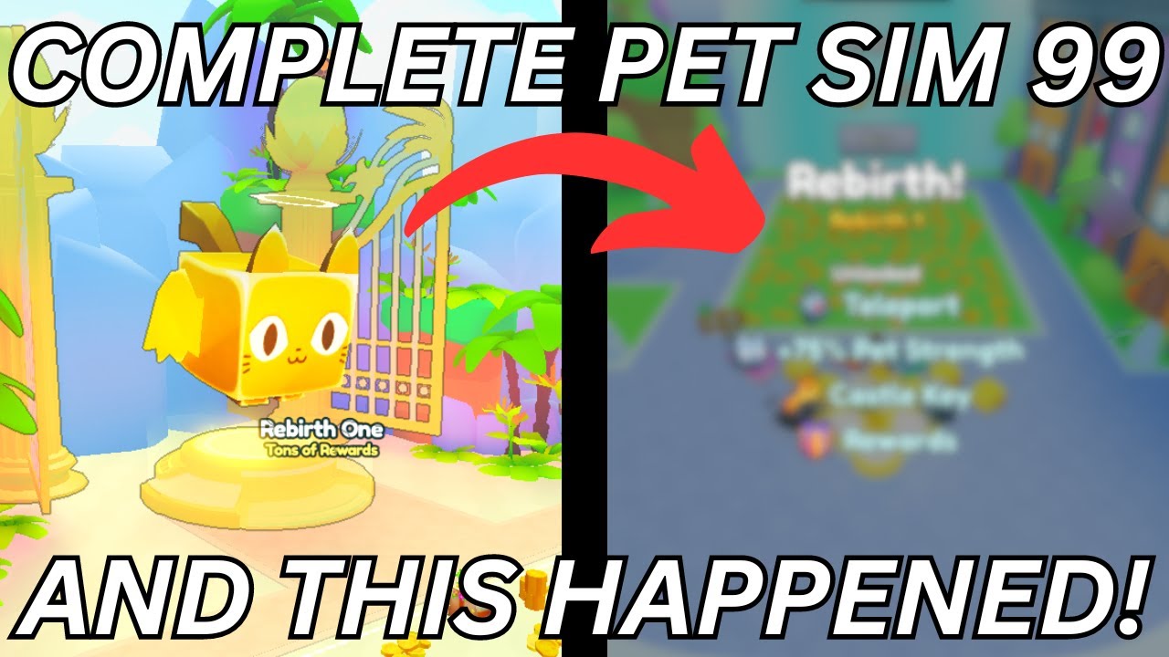 I COMPLETED PET SIMULATOR 99 WITH THIS PET - YouTube