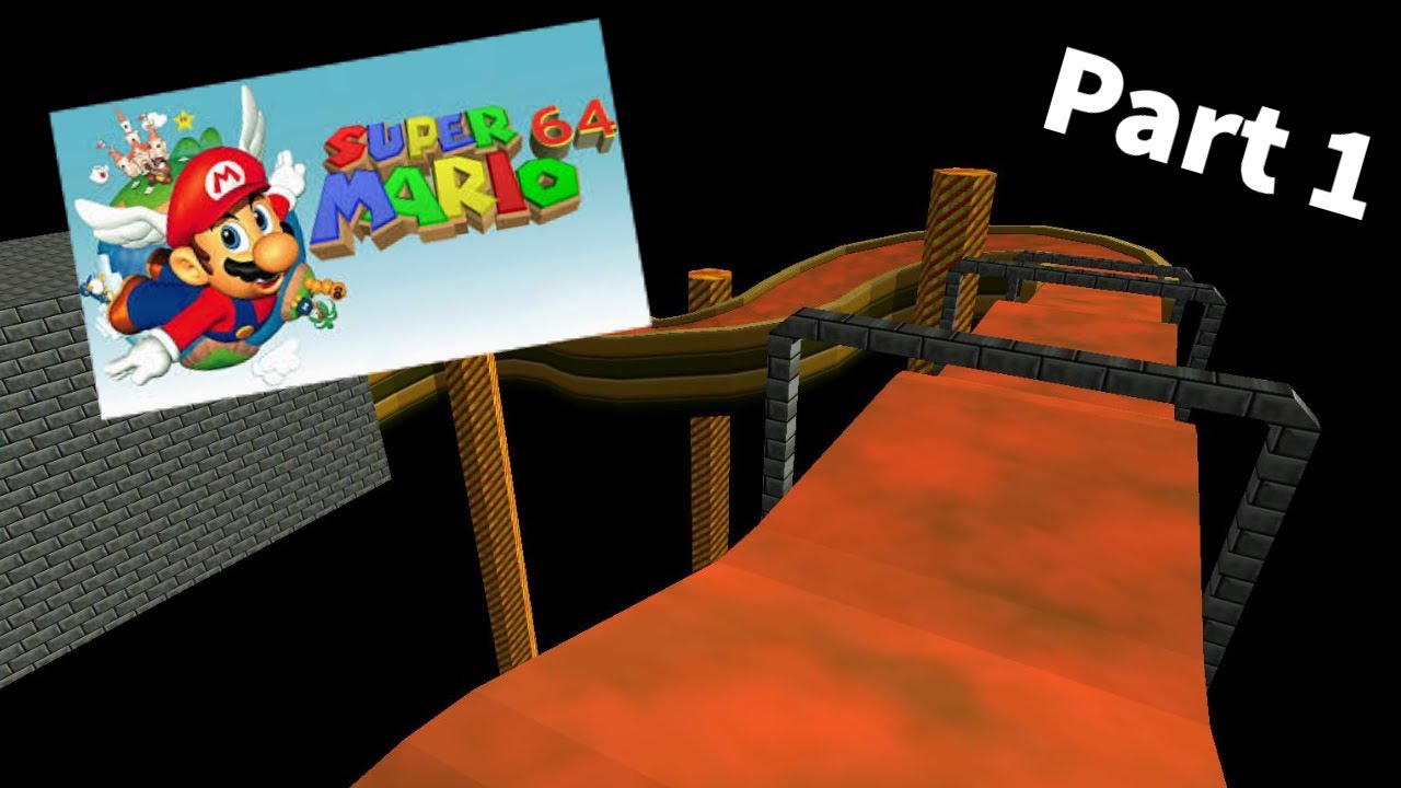 Super Mario 64 Let's Play Part 1, Peach's Slide is Crazy! - YouTube