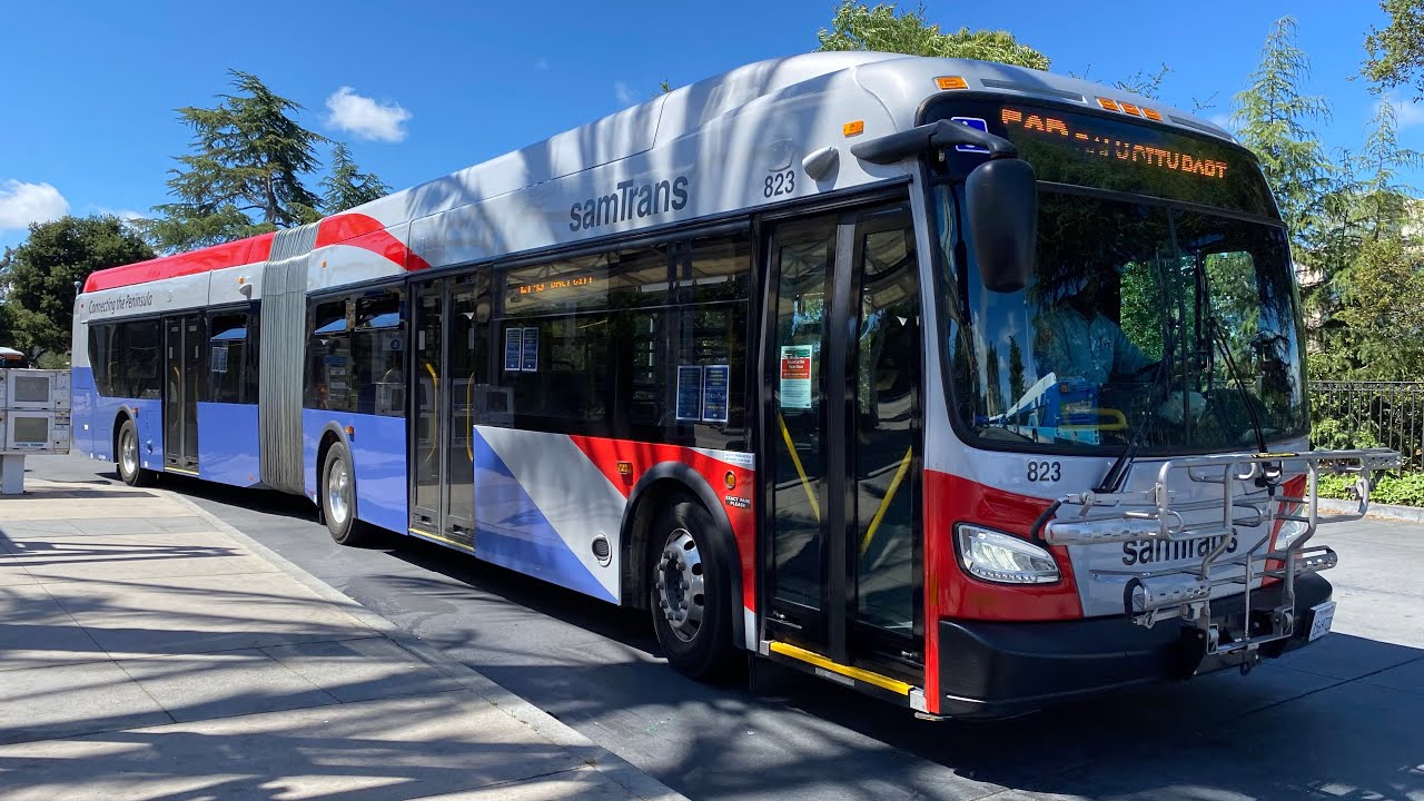 SamTrans 2019 New Flyer XD60 #823 - YouTube
