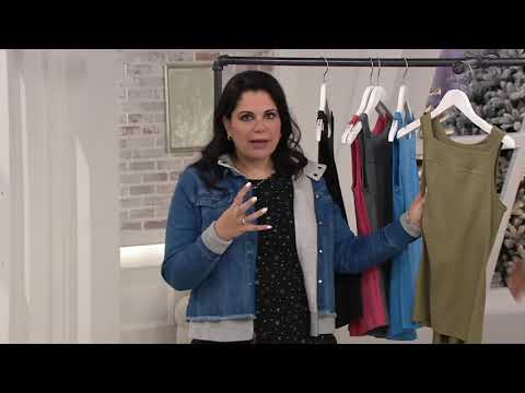 AnyBody Move Stretch-Jersey-Tanktop mit Regal-BH auf QVC