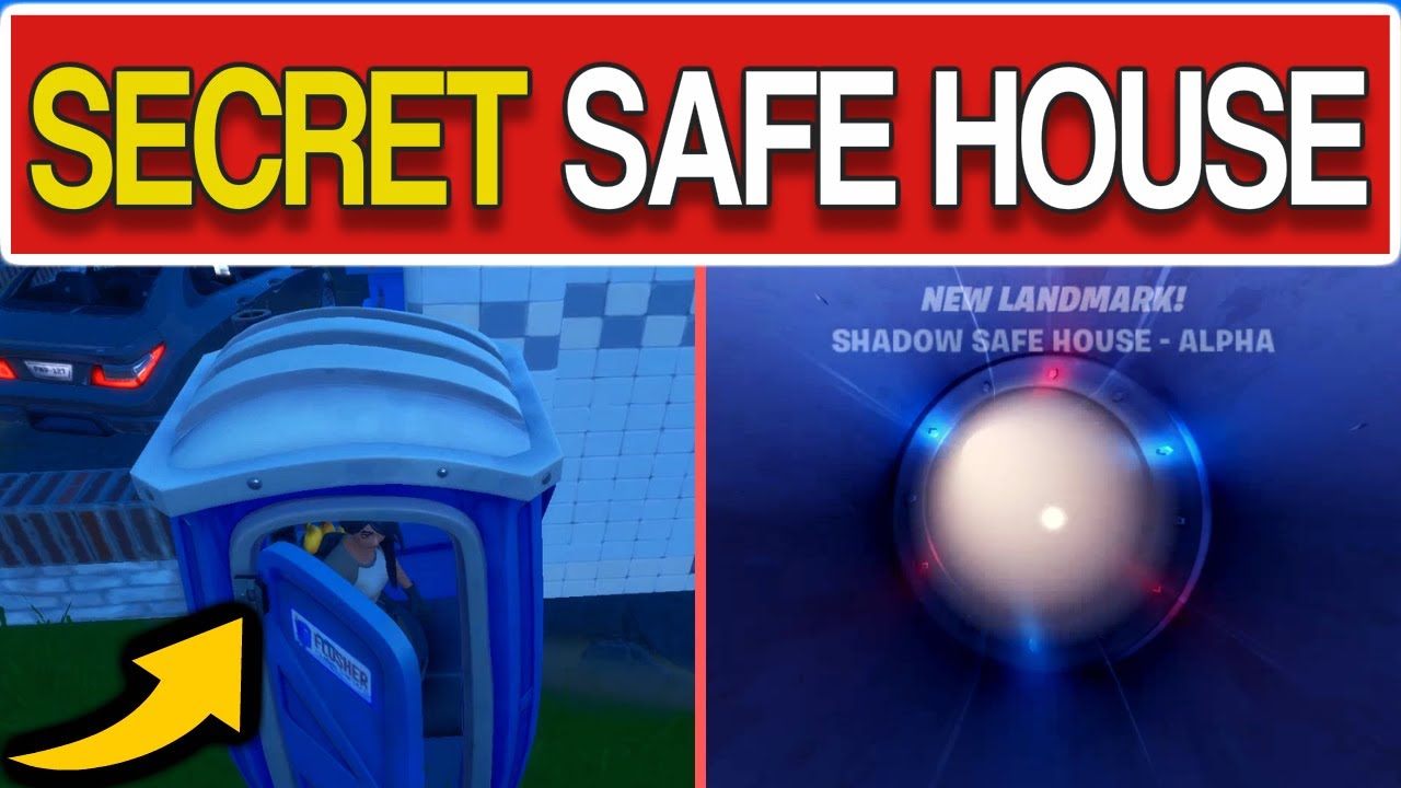 Fortnite Pleasant Park SECRET SAFE HOUSE Location (Shadow Safe House ...