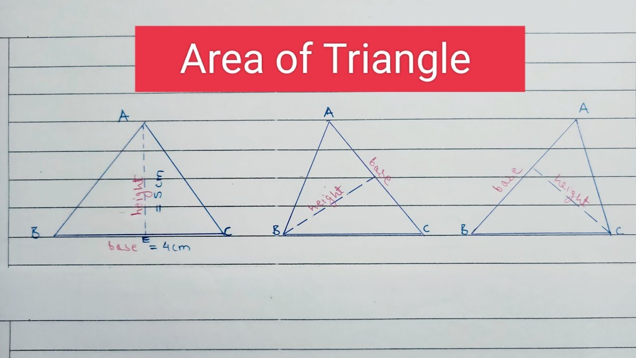 Area of triangle - YouTube
