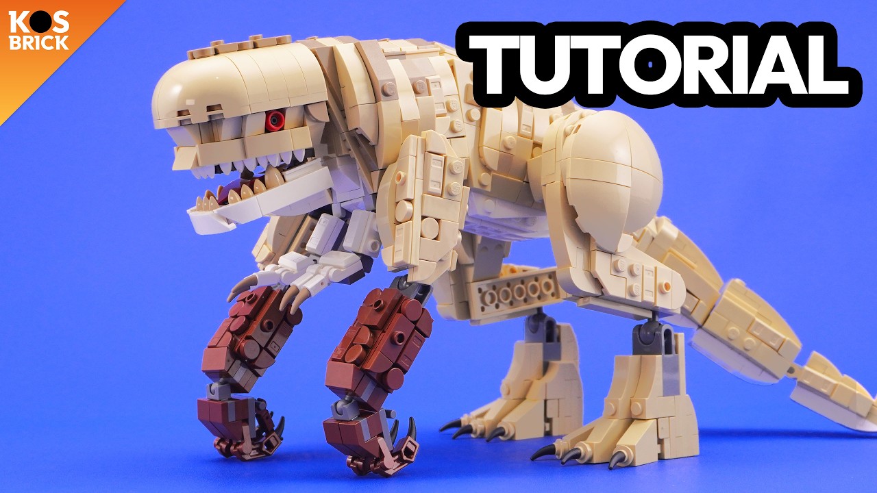 Lego Tutorial: D-REX / DISTORTUS REX from Jurassic World Rebirth - YouTube