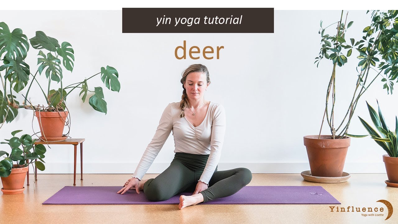 Yin yoga tutorial: Deer pose | Yinfluence - YouTube