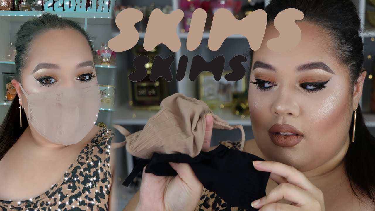 SKIMS Face Mask Review & Face Mask Makeup Tutorial - YouTube