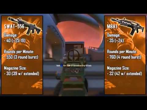 Black Ops 2 SWAT 556 vs M8A1 Best Burst Assault Rifle in Black Ops 2 Breakdown & Comparison1 ...