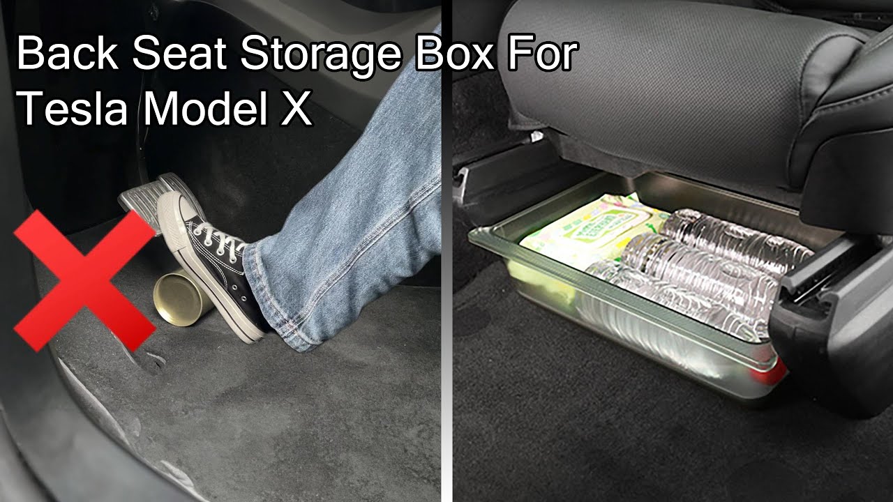 Underseat Storage Box Organizer for Tesla Model X 2021+ #teslamodelx ...