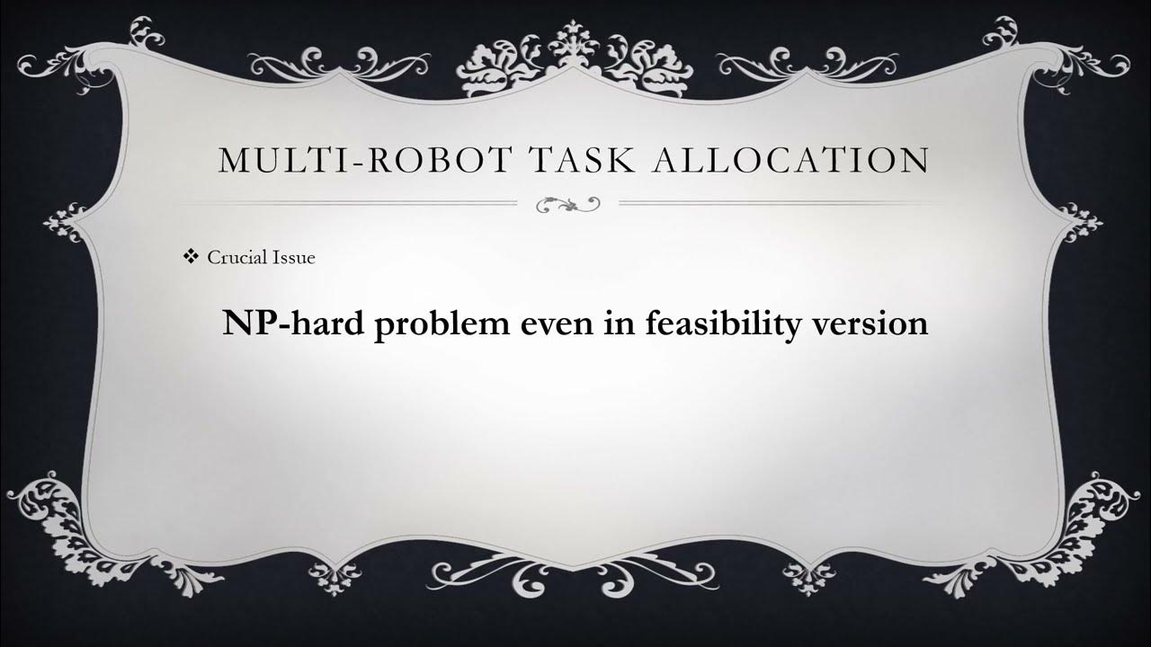 Complexity of Multi robot Task Allocation Problems with Multimodal Execution - YouTube