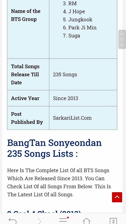 BTS All Songs list in order from 2013 to 2023 - BTS Total Songs... - YouTube