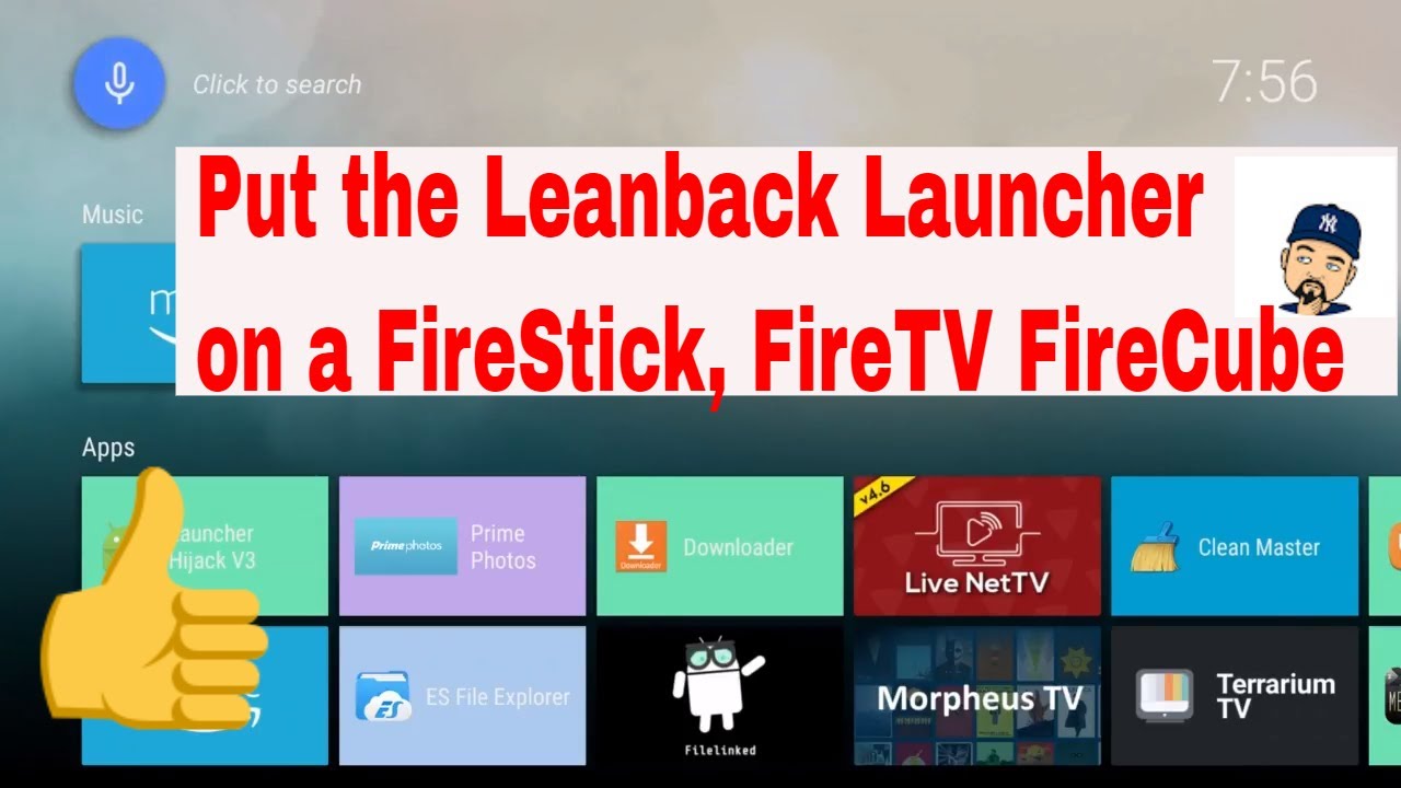 How to Put the LeanBack Launcher on a Fire Stick, FireTv - YouTube