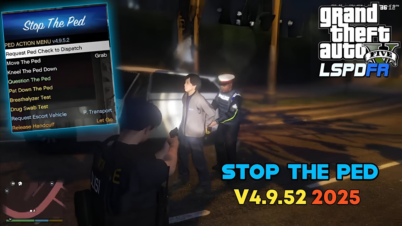 CARA INSTALL MOD STOP THE PED TERBARU 2025 - GTA V LSPDFR PLUGIN MODS ...