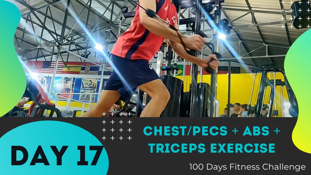 100 Days Fitness Challenge - Day 17 (20/05/2020) - Chest/ Pecs + Abs ...