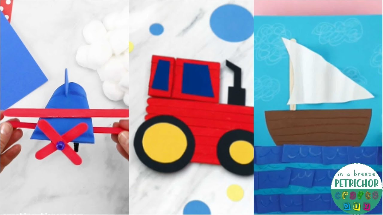 Simple Crafts To Do At Home - Easy Crafts Car Vehicle - YouTube