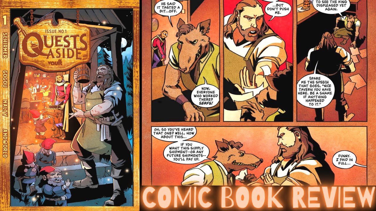 Comic Review | Quests Aside #1 | Vault Comics - YouTube