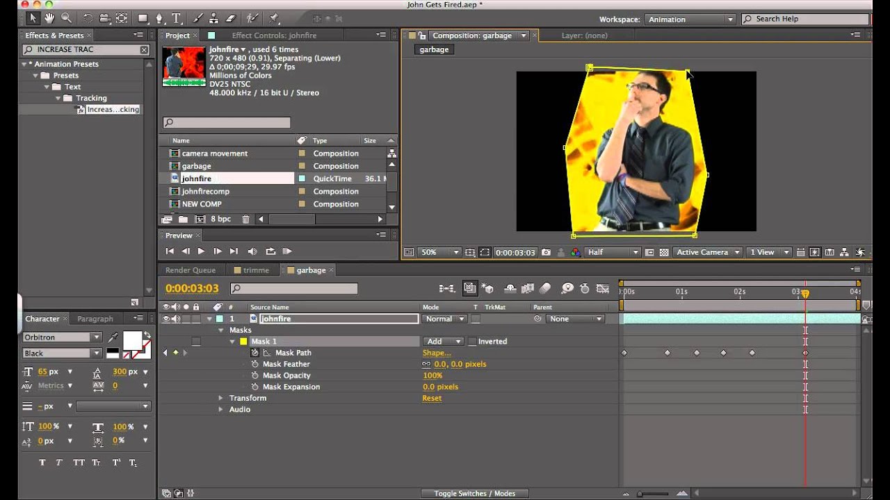 After Effects Garbage Matte #aftereffects #garbage #matte - YouTube