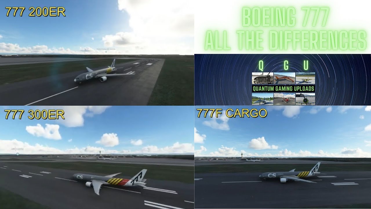 MSFS2020 All the Differences between the BOEING 777 Versions 777 200ER ...