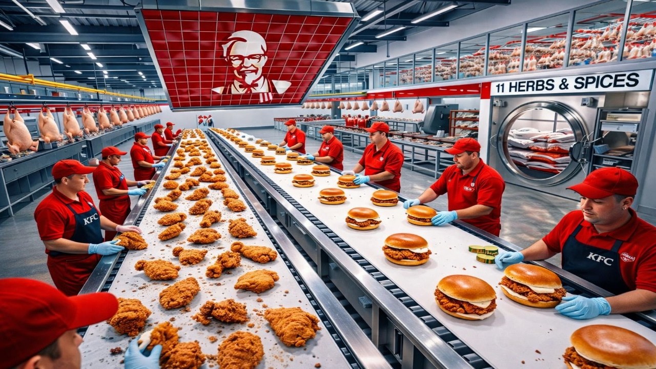 The Secret Process Behind KFC Chicken Production #howitsmade # ...