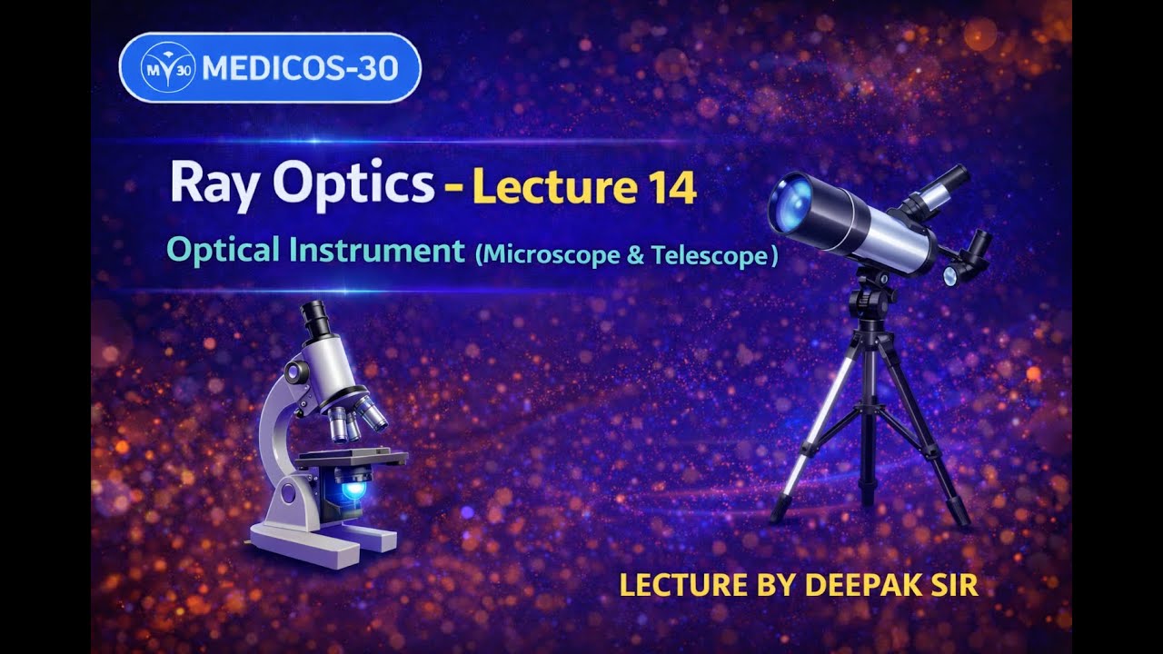 L - 14 | RAY OPTICS | OPTICAL INSTRUMENT | ( MICROSCOPE & TELESCOPE ) # ...