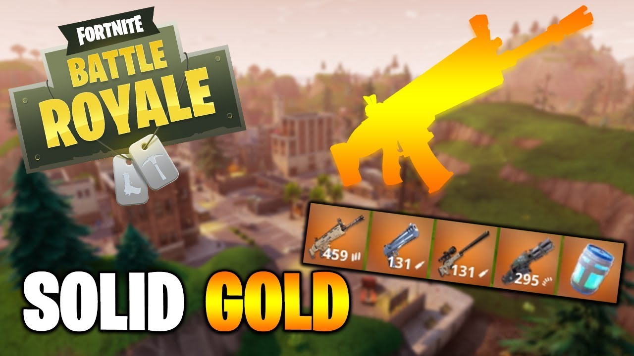 New Solid Gold Game Mode! Fortnite Battle Royale Gameplay - YouTube
