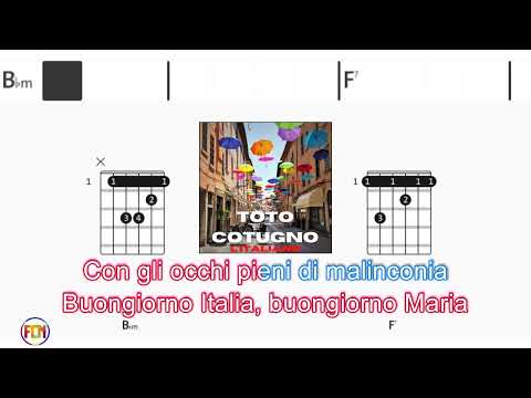 TOTO COTUGNO - L'Italiano | Scrolling Guitar Chords & Lyrics