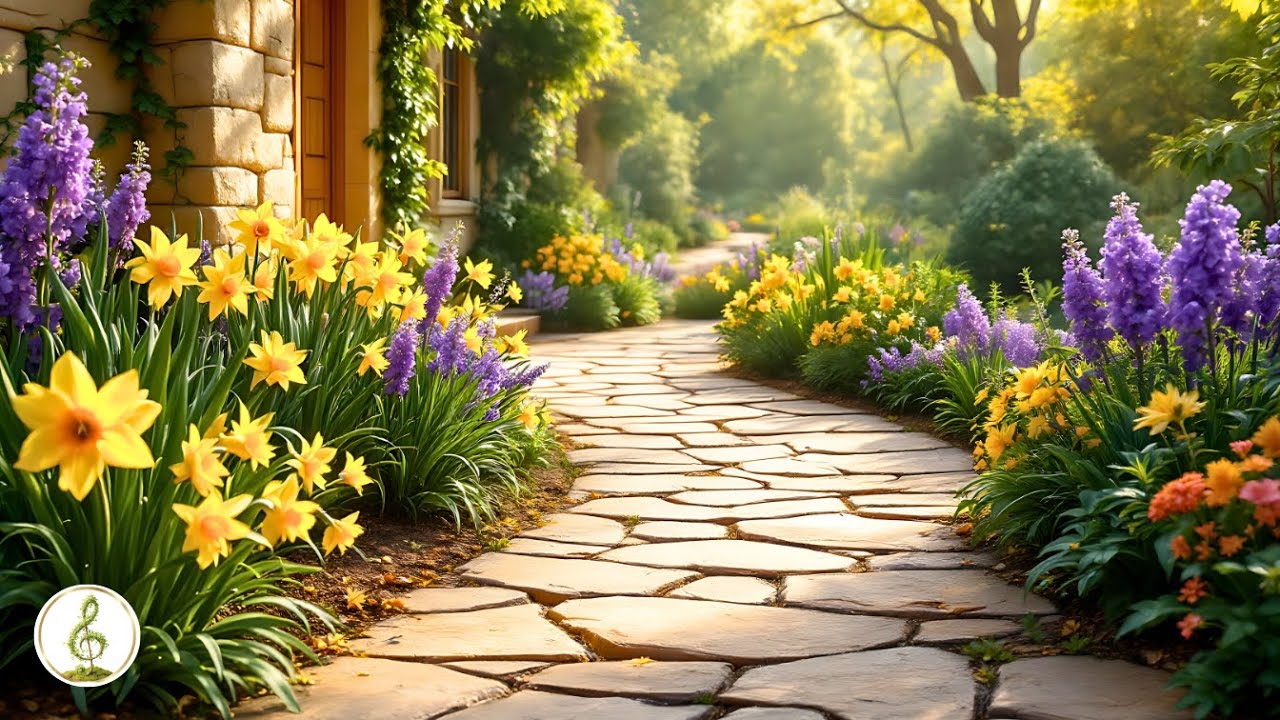 Spring Floral Haven🌼Relaxing Piano Music to Soothe Stress, Calm the ...
