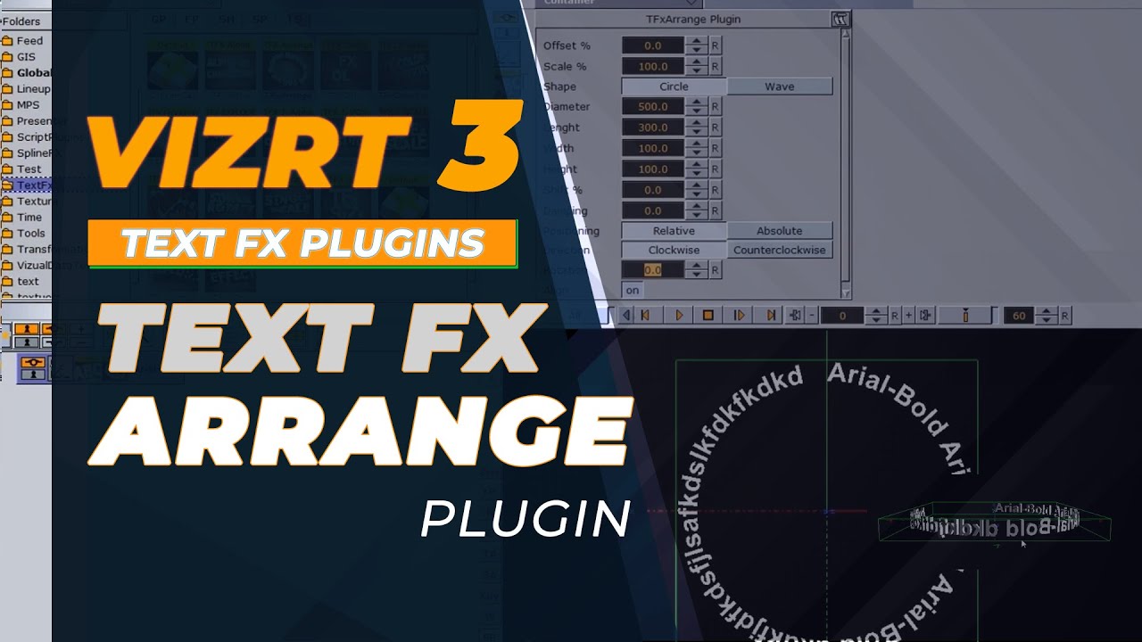 Vizrt 3 Text FX Arrange Plugin Tutorial - YouTube