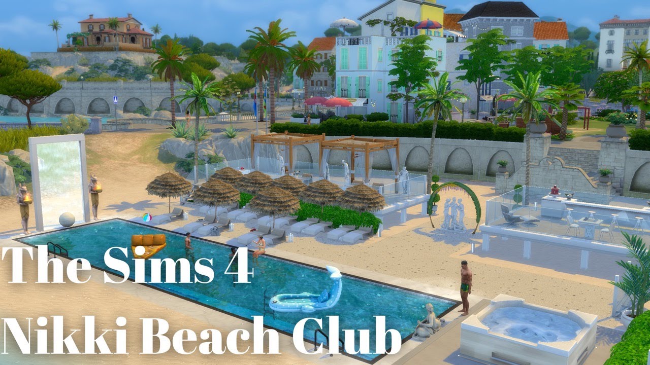The Sims 4 - Private Beach Club 🏖️⎪NunuSims 4 - YouTube