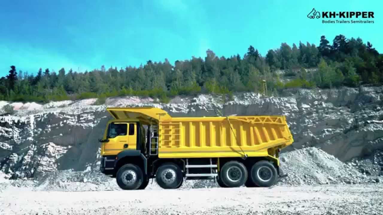 KH-KIPPER │MAN 8x8 W1M mining tipping body - YouTube