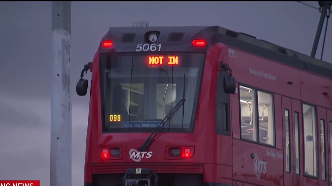 Pedestrian hit, killed by MTS trolley in Palm City - YouTube