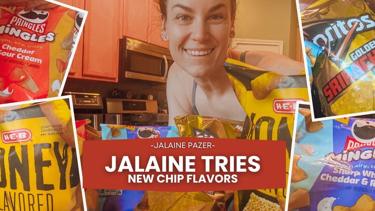 Jalaine Tries Crazy Chips | NEW Chip Flavors: Golden sriracha Doritos, Pringles Mingles, and ...