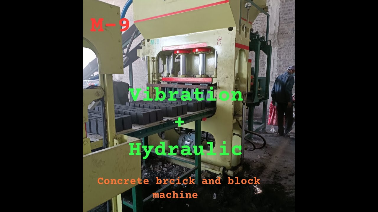 M-9 High pressure with Vibration technology . Concrete brick and block ...