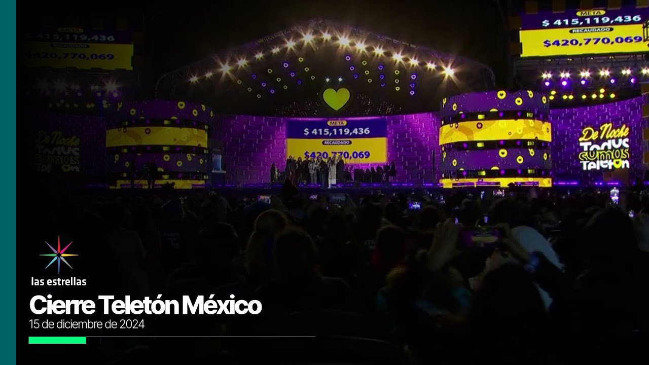 Cierre Teletón México 2024 | 15/12/2024 - YouTube