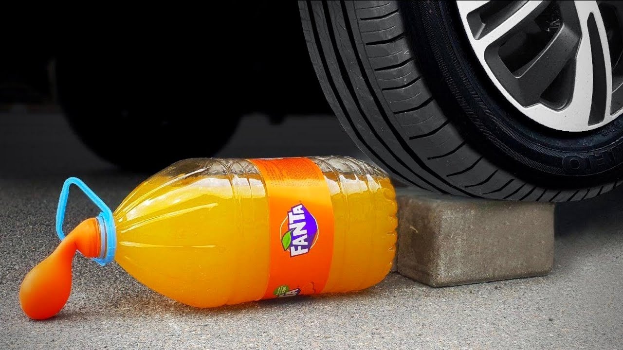 Experiment Car vs Fanta Balloon & Orbeez | Crushing Crunchy & Soft ...