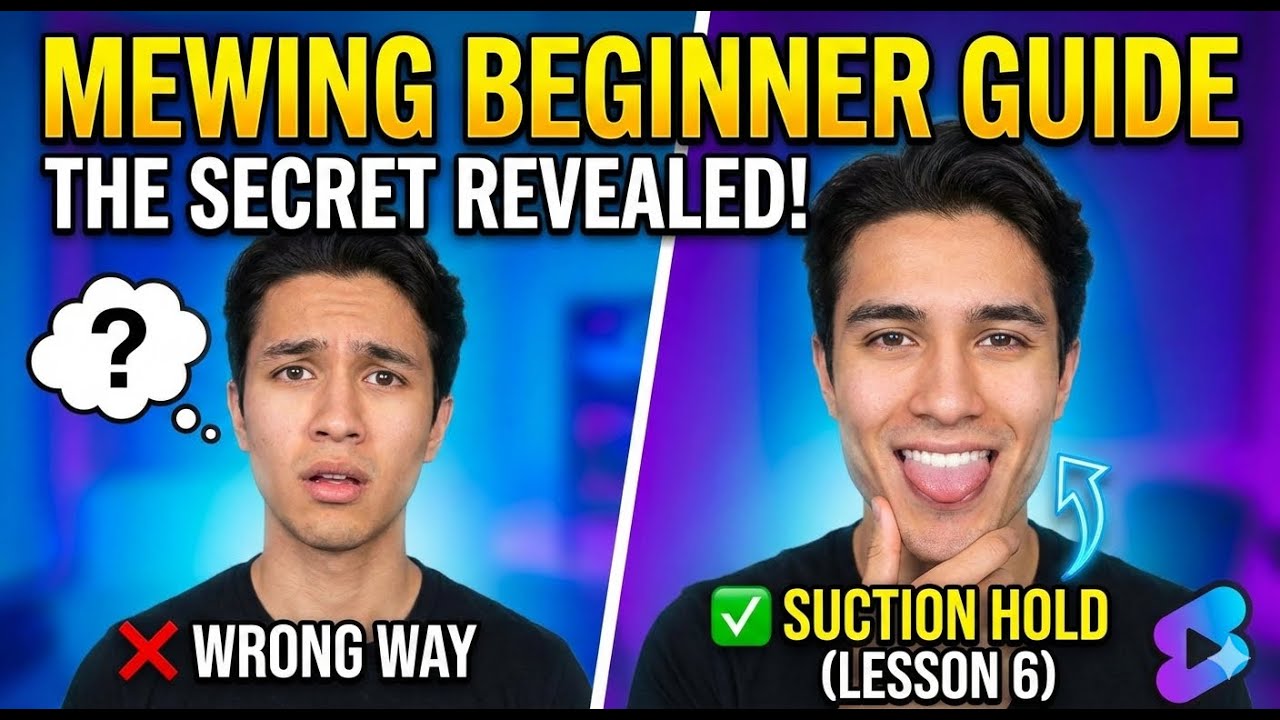 Lesson 6 : The suction hold || Mewing Beginner Guide - YouTube