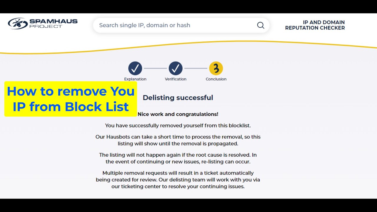 How to Remove Your IP from a Block List - Easy Step-by-Step Guide - YouTube
