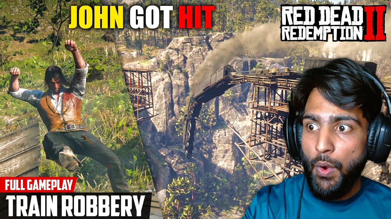 John Got Hit, Last Train Robbery RDR2 Gameplay - YouTube