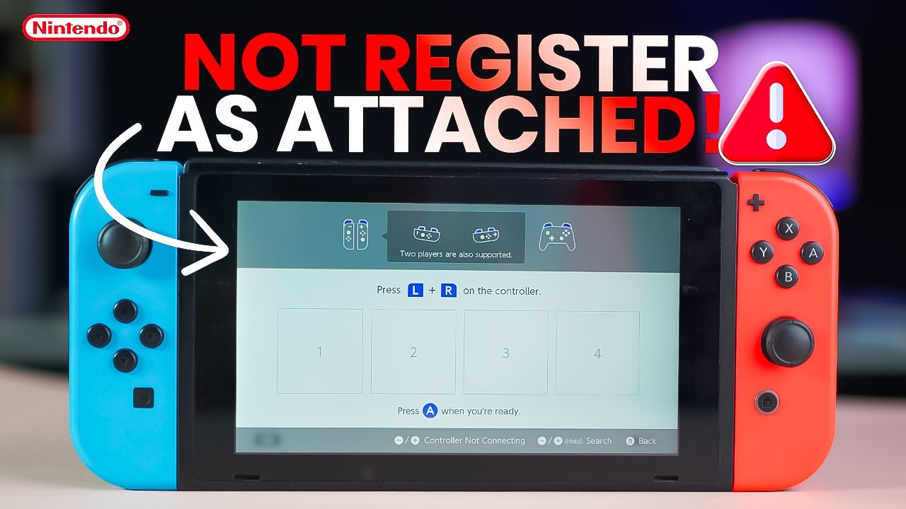 How to FIX Joy-Cons Not Registering As Attached - YouTube