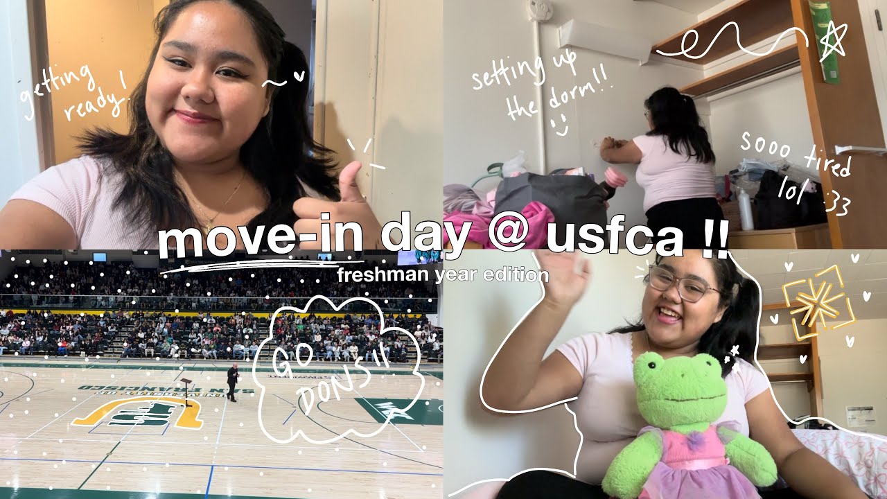 (LATE UPLOAD) college move-in day !! | naps, getting settled, dorm ...