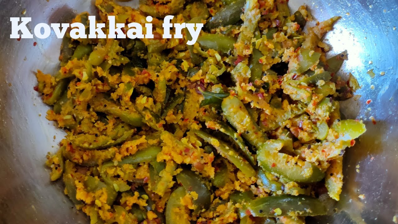Kovakkai fry | ivy gourd stir fry | kovakkai poriyal recipe | dondakaya ...