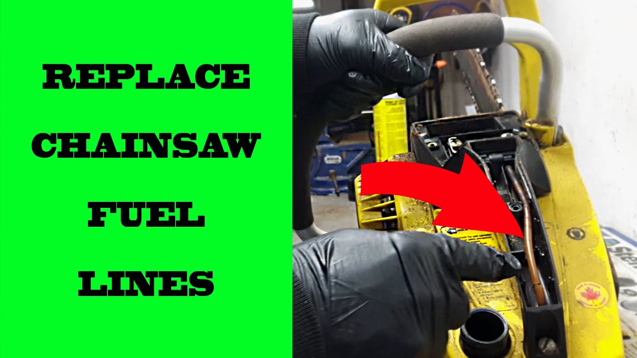 How To Replace Mastercraft Chainsaw Fuel Lines - YouTube