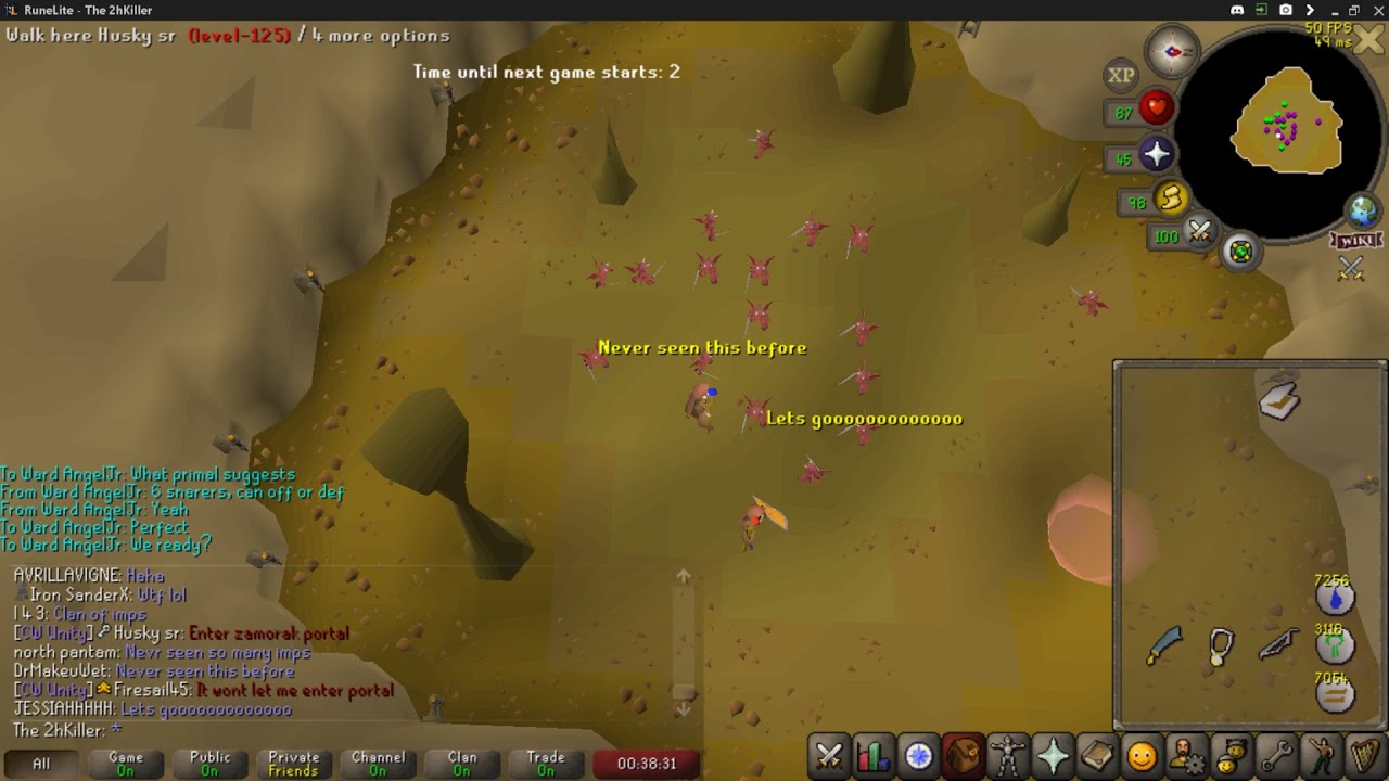My gameplay in biggest F2p Castle wars war in OSRS - Uncut - YouTube