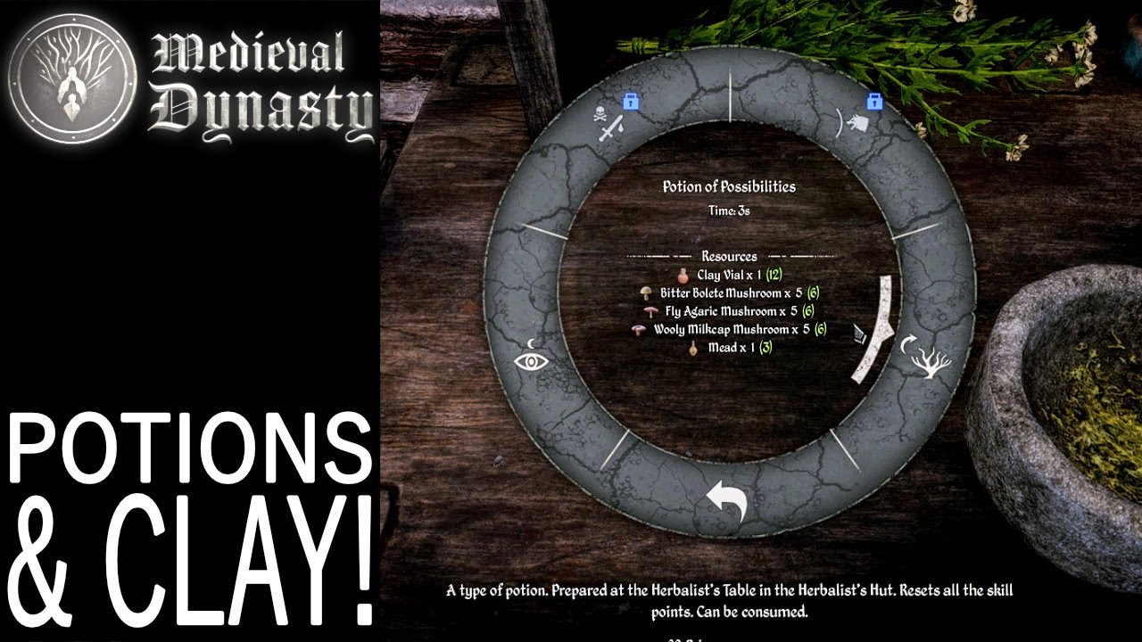 Potions & Clay! | Medieval Dynasty Gameplay | EP 108 - YouTube
