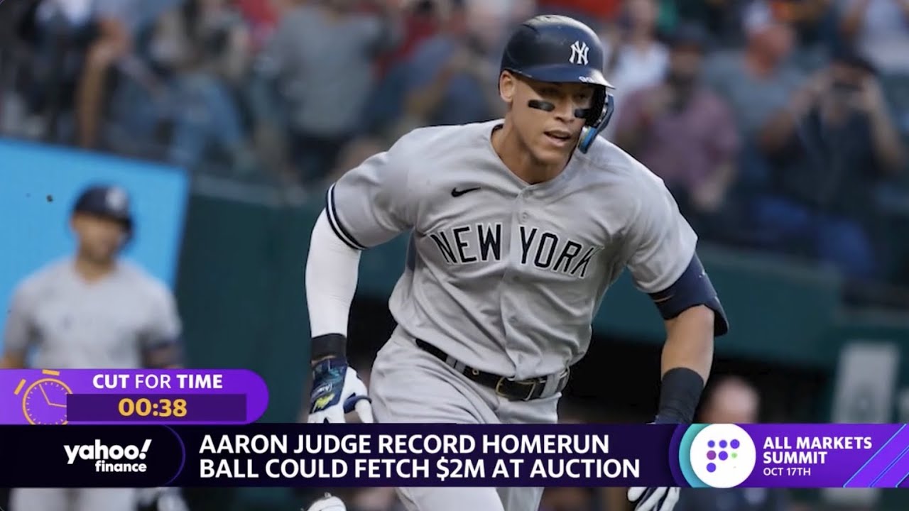 Aaron Judge historic home run ball could fetch up to $2 million - YouTube